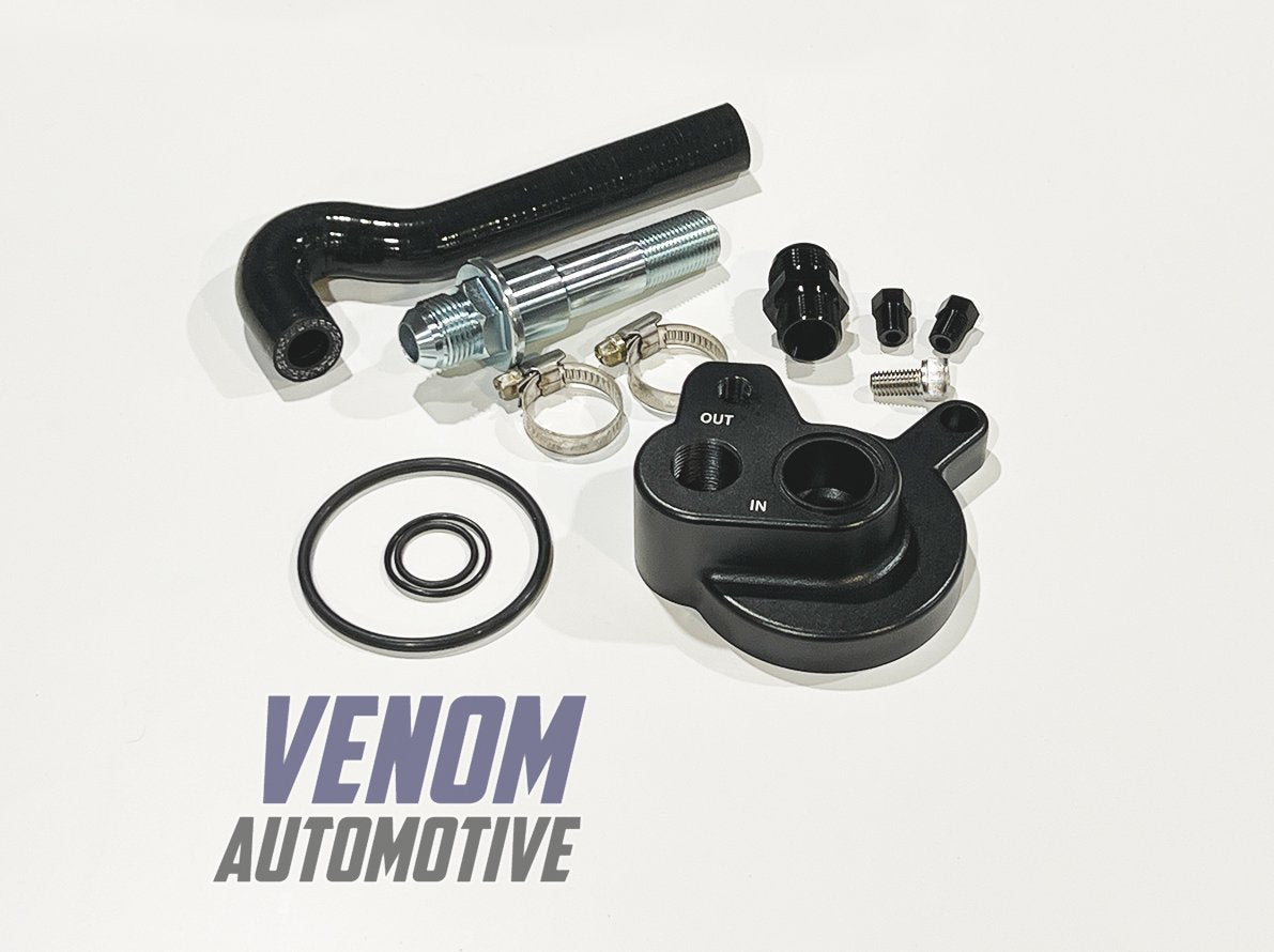 Toyota 1JZ / 2JZ Billet Oil Filter Adapter Plate — Goleby's Parts