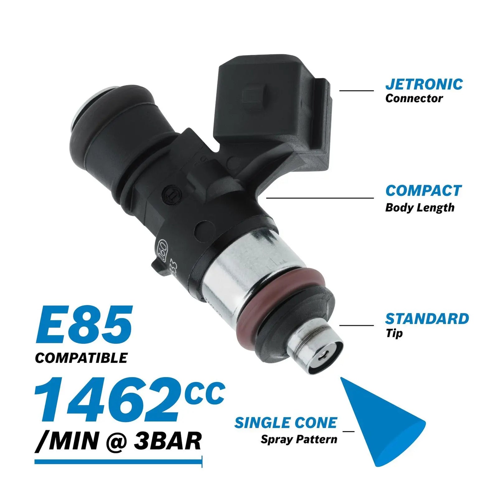 Bosch Motorsport 1650cc Stainless Injector — Goleby's Parts