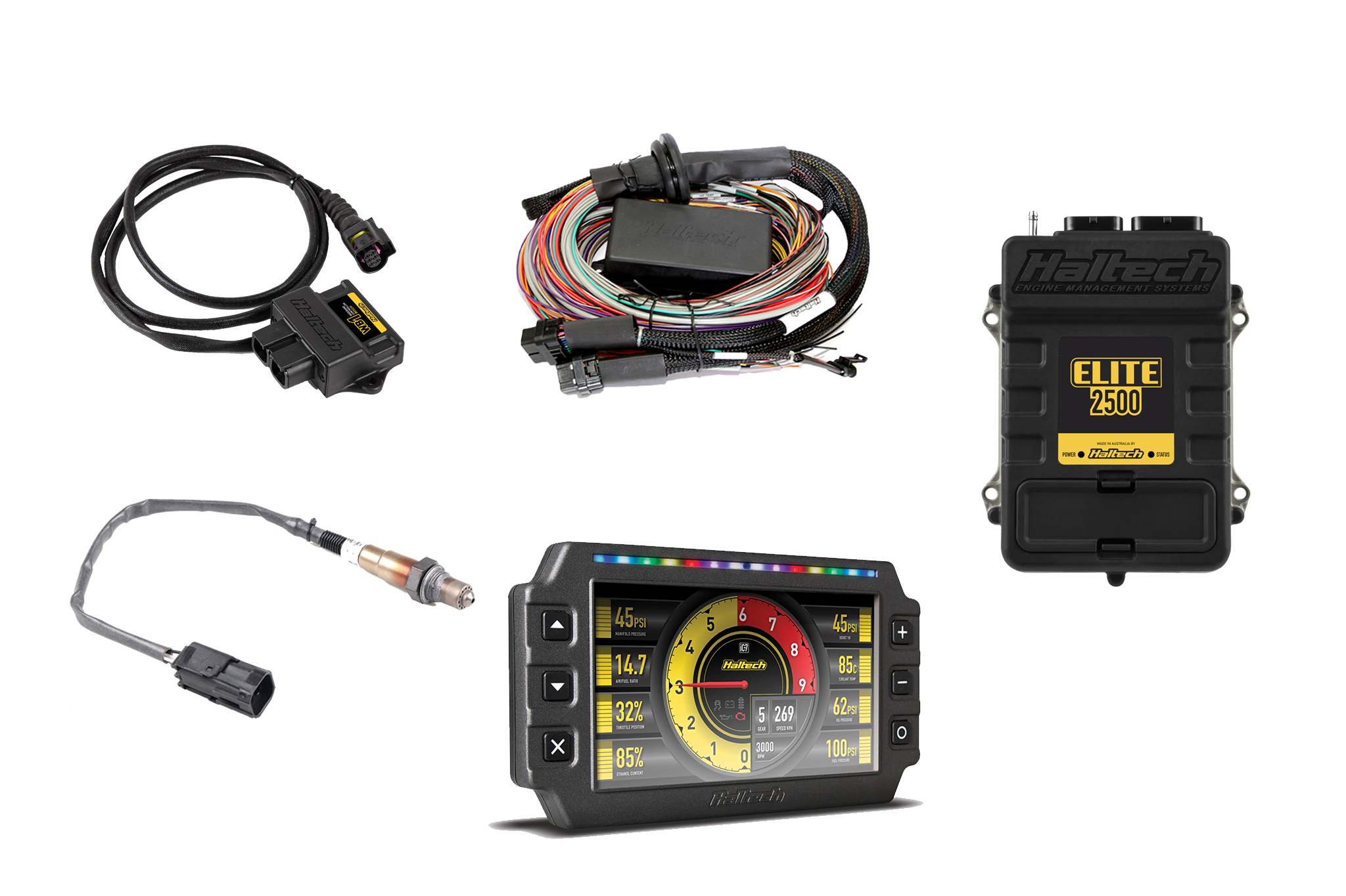 Haltech Elite ECU + IC7 Dash + Wideband Bundle | Goleby's Parts