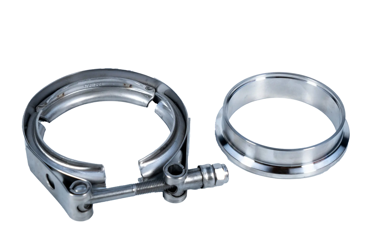 GRP Engineering Precision 3" SS Turbine Outlet V-Band & Clamp — Goleby ...