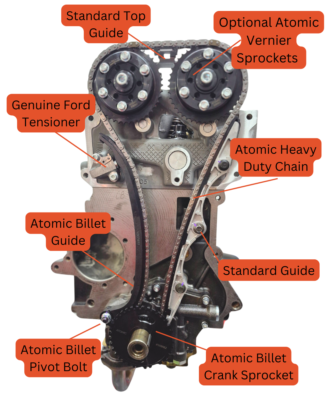 Atomic - Barra Heavy Duty Timing Chain Kit | Goleby's Parts