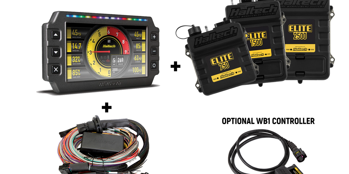 Haltech Elite ECU + IC7 Dash + Wideband Bundle | Goleby's Parts