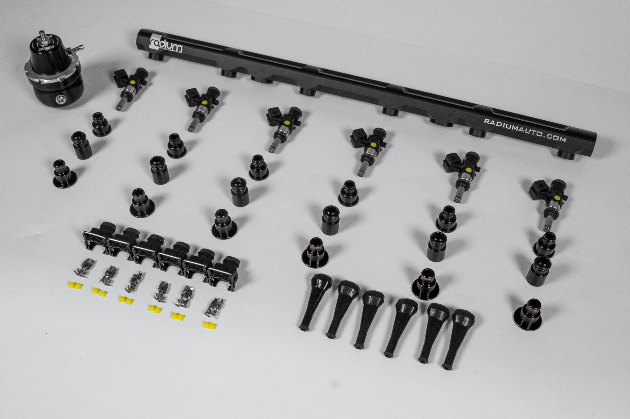 Radium Fuel Rail + Bosch 980cc-1150cc Injector Kit to suit Toyota 2JZ ...